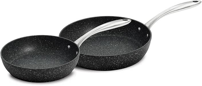 2-Piece Set Heritage The Rock Non-Stick Fry Pan, 9.5" (24cm) and 11 ...
