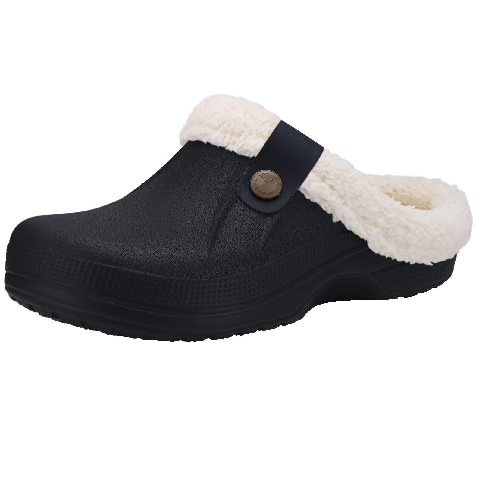 Beslip Classic Fur Lined Clogs Waterproof Winter Fuzzy Slippers for ...