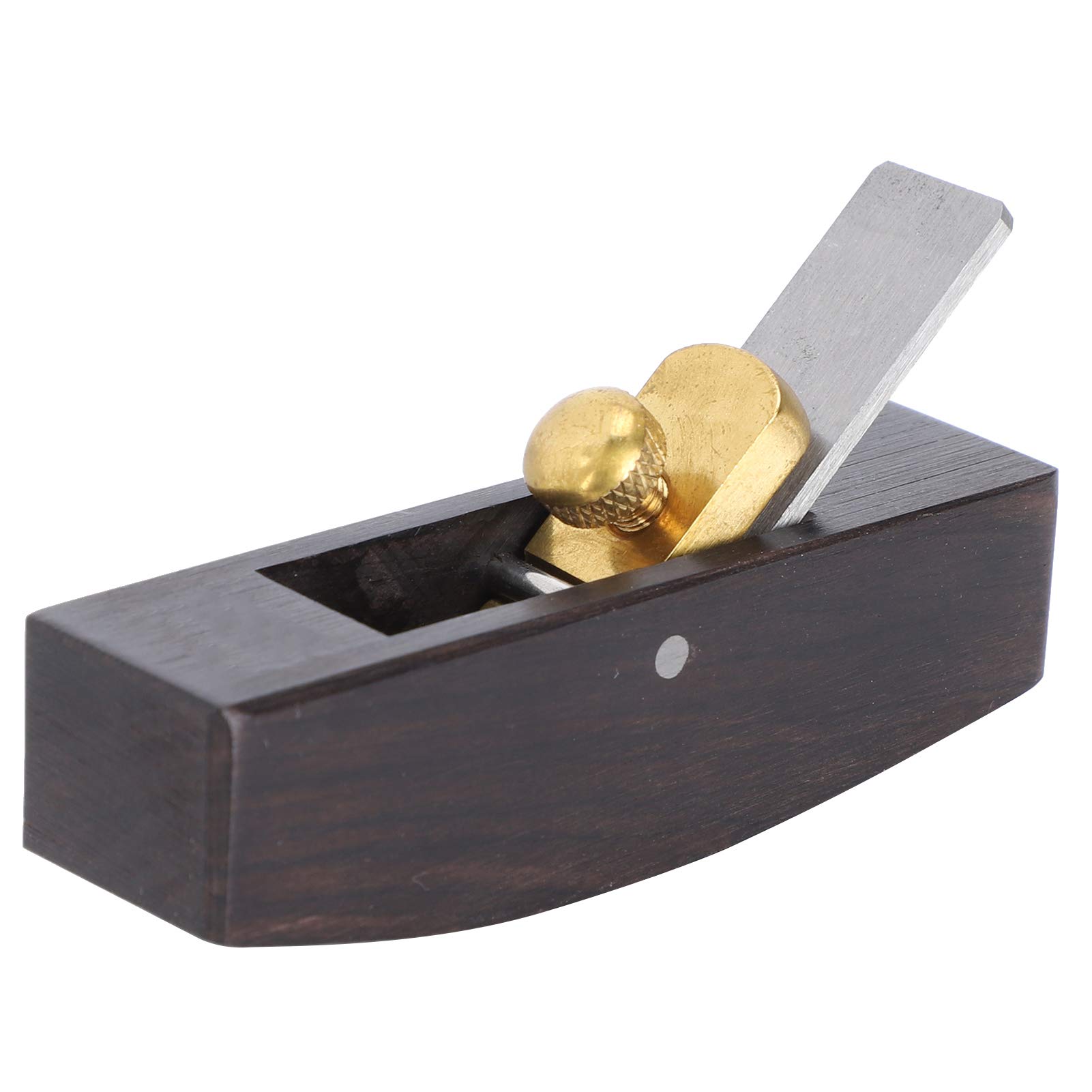 Garosa Hand Plane Woodworking Plane, Wooden Arc Bottom Planer with Steel Blade for Leather Craft ...