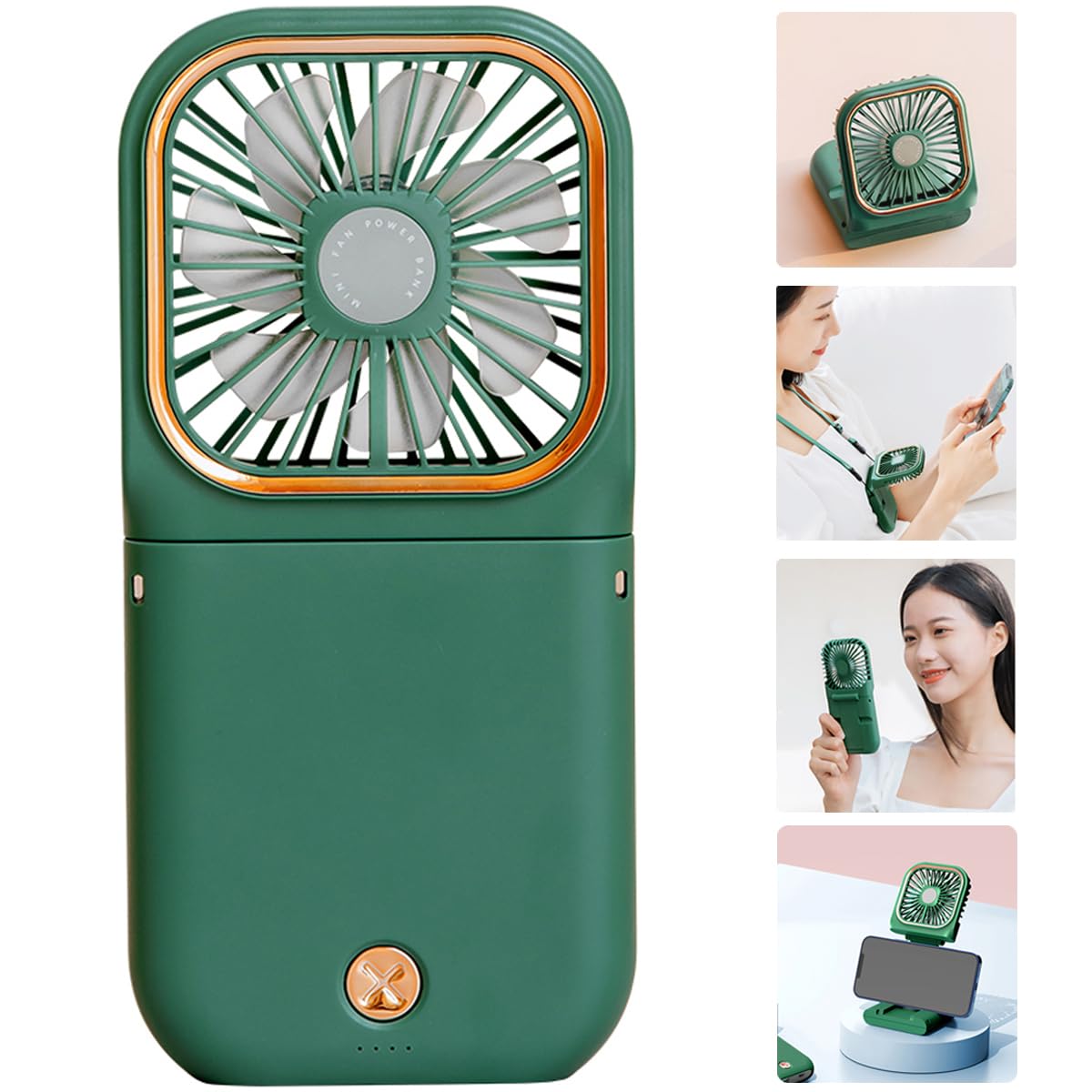 Mua Portable Fan, Handheld, Neck Cooler, Smartphone Stand, 3,000 mAh ...