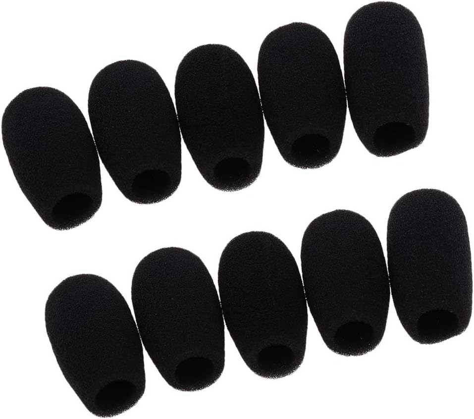 10pcs Black MIC Sponge Windscreen Covers for Conference Gooseneck ...
