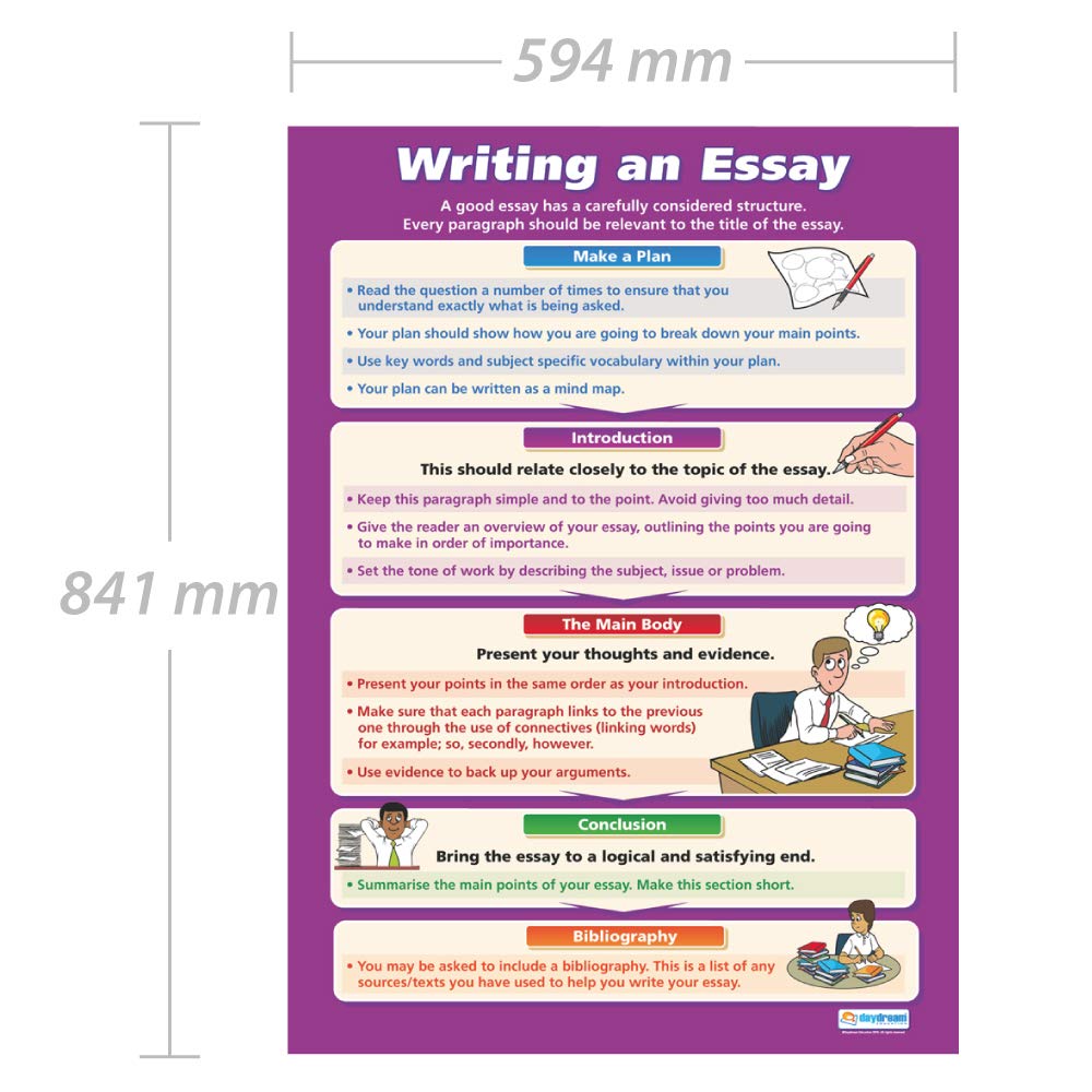 Writing an Essay | Life Skills Posters | Gloss Paper measuring 850mm x ...