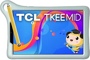 TCL Tkee Mid 4G Tablet for Kids, Display 8 Inch HD Eyesafe, Soft Case ...