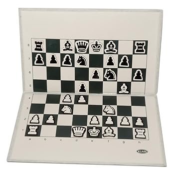 Travel Magnetic Fold Flat Chess Set: Amazon.co.uk: Toys & Games
