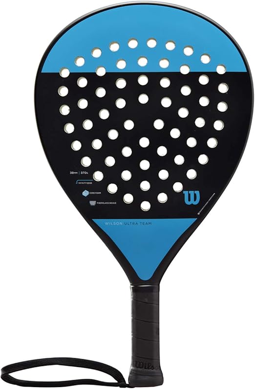 Wilson Padel-Schläger Ultra Team, Fiberglas/EVA, 370 g, schwarz/blau ...
