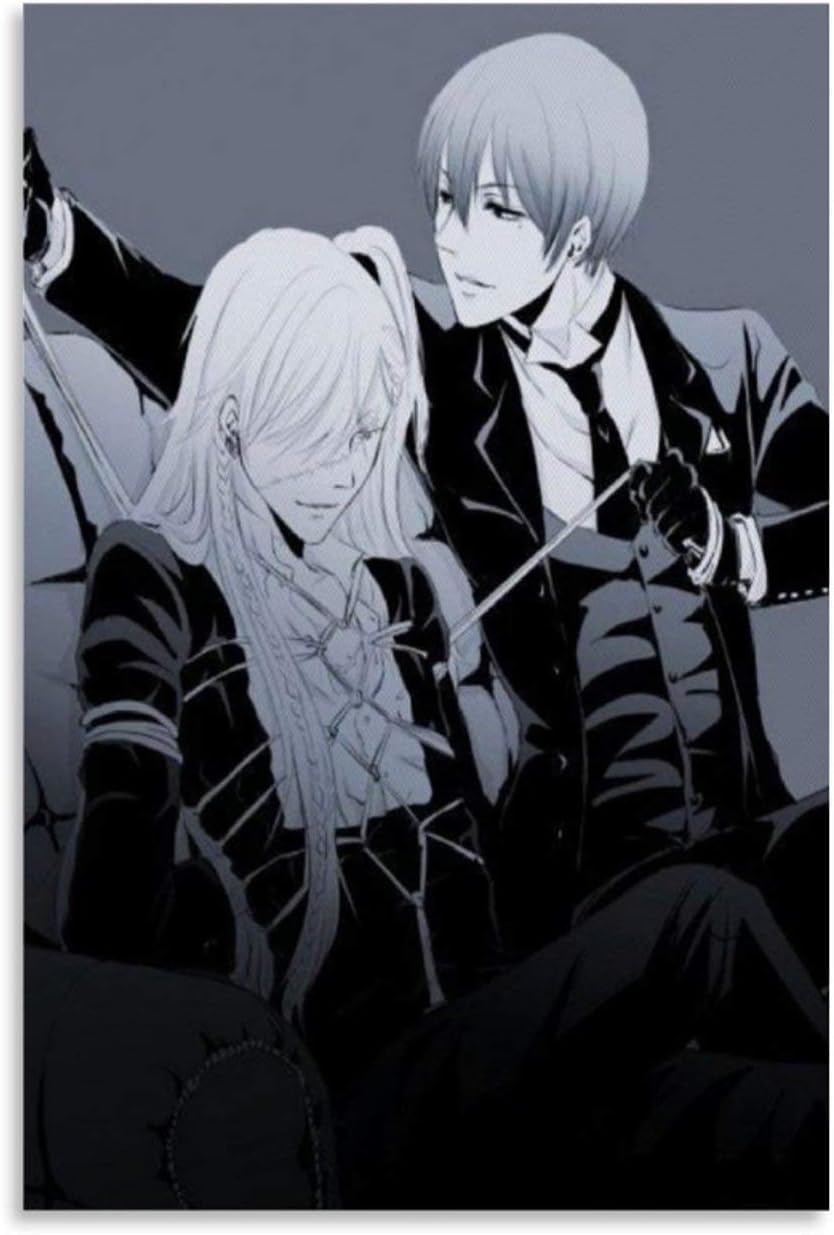 DFGGG Black Butler Undertaker and Vincent Posters Poster Decorative ...