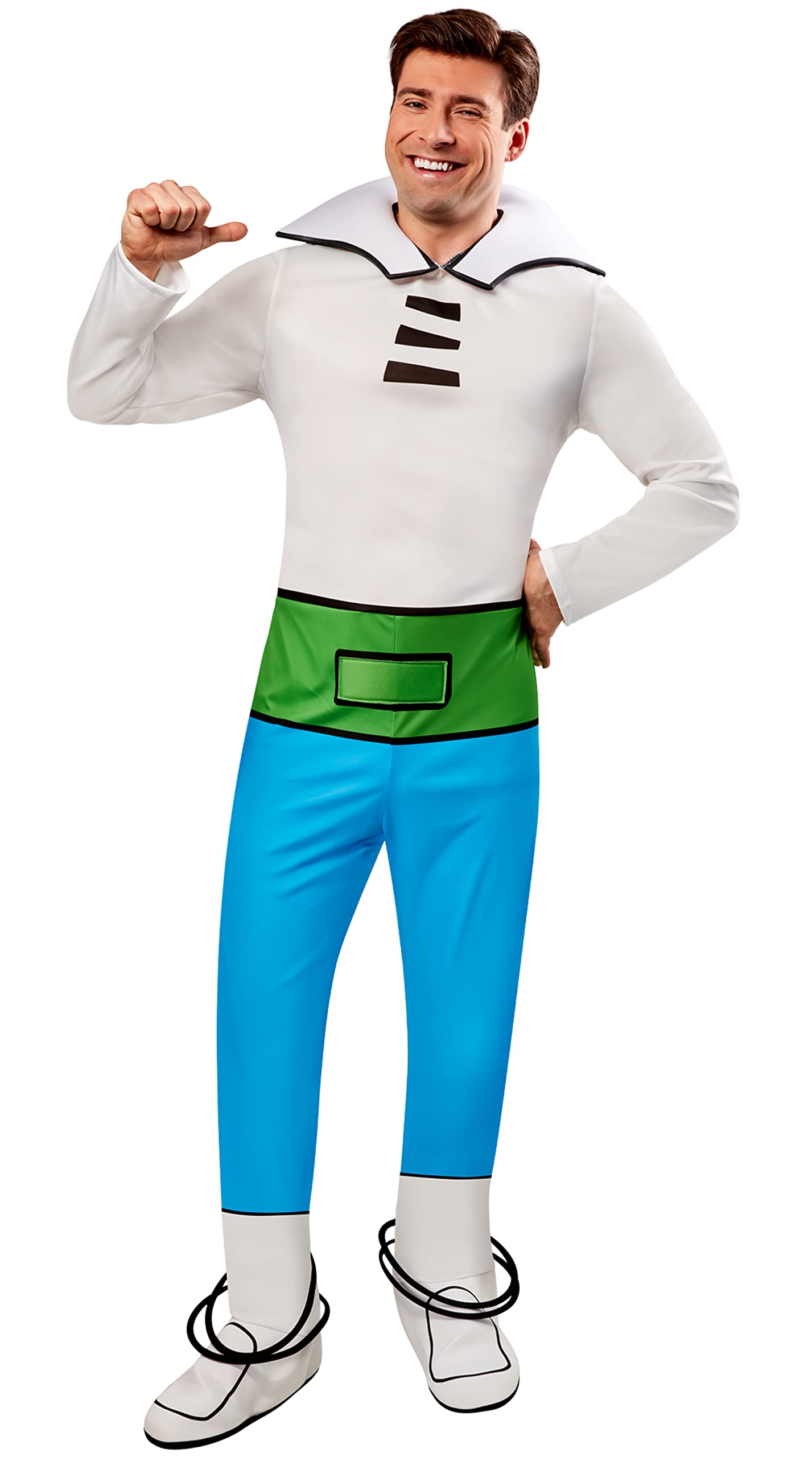 Rubie's Men's The Jetsons George Jetson Costume Jumpsuit, As Shown ...