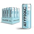 Atypique Non-Alcoholic Cocktail, Gin & Tonic, 355 mL, 12-Count : Amazon.ca