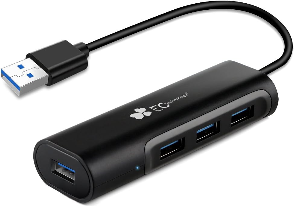 EC Technology Porta USB Multipla Hub USB 3.0 Adattatore Porta USB 4 ...
