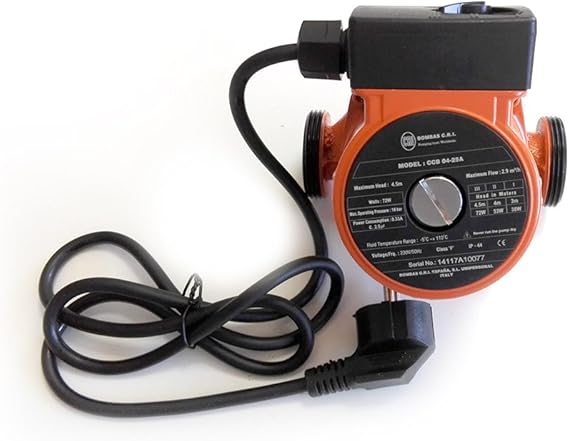 POMPA ACQUA CIRCOLATORE RISCALDAMENTO 25/60-130 CALDAIA STUFA PELLET TERMOCAMINO 3 VELOCITA ...