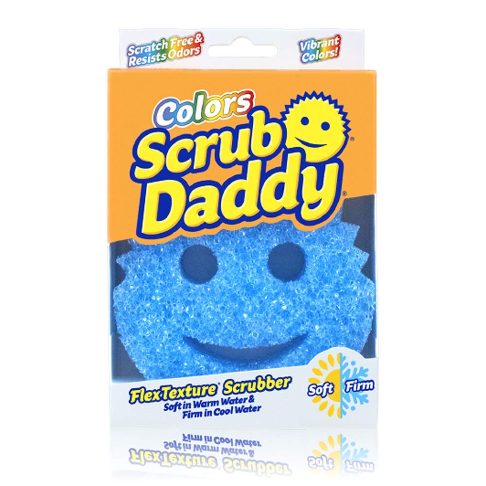 Buy Scrub Daddy Colors, Blue Scrubber, Cleaning Sponges for Washing Up ...