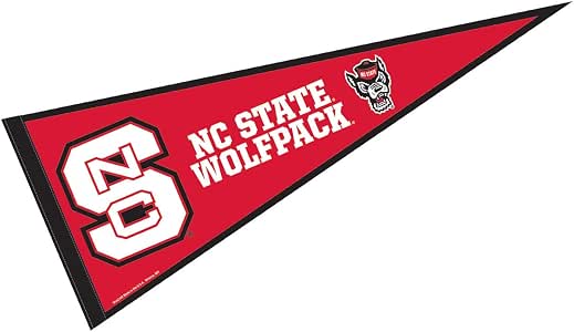 Amazon.com : College Flags & Banners Co. NC State Wolfpack Pennant Full ...
