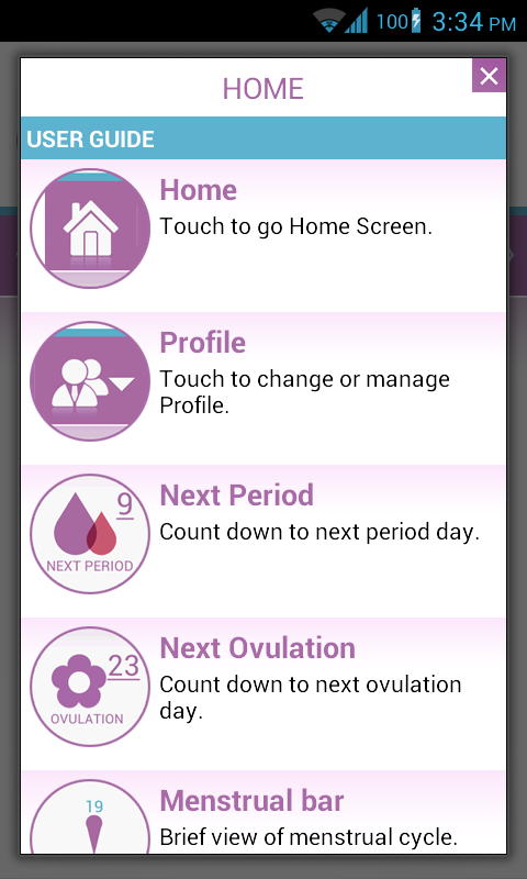 Menstrual Cycle Calendar - Woman Log:Amazon.co.uk:Appstore for Android