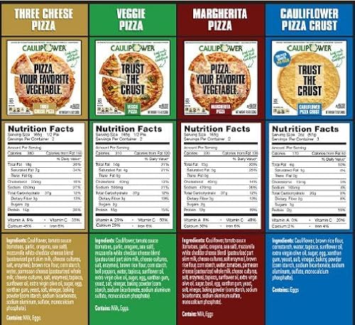 Caulipower Margherita Pizza Nutrition Facts | Besto Blog