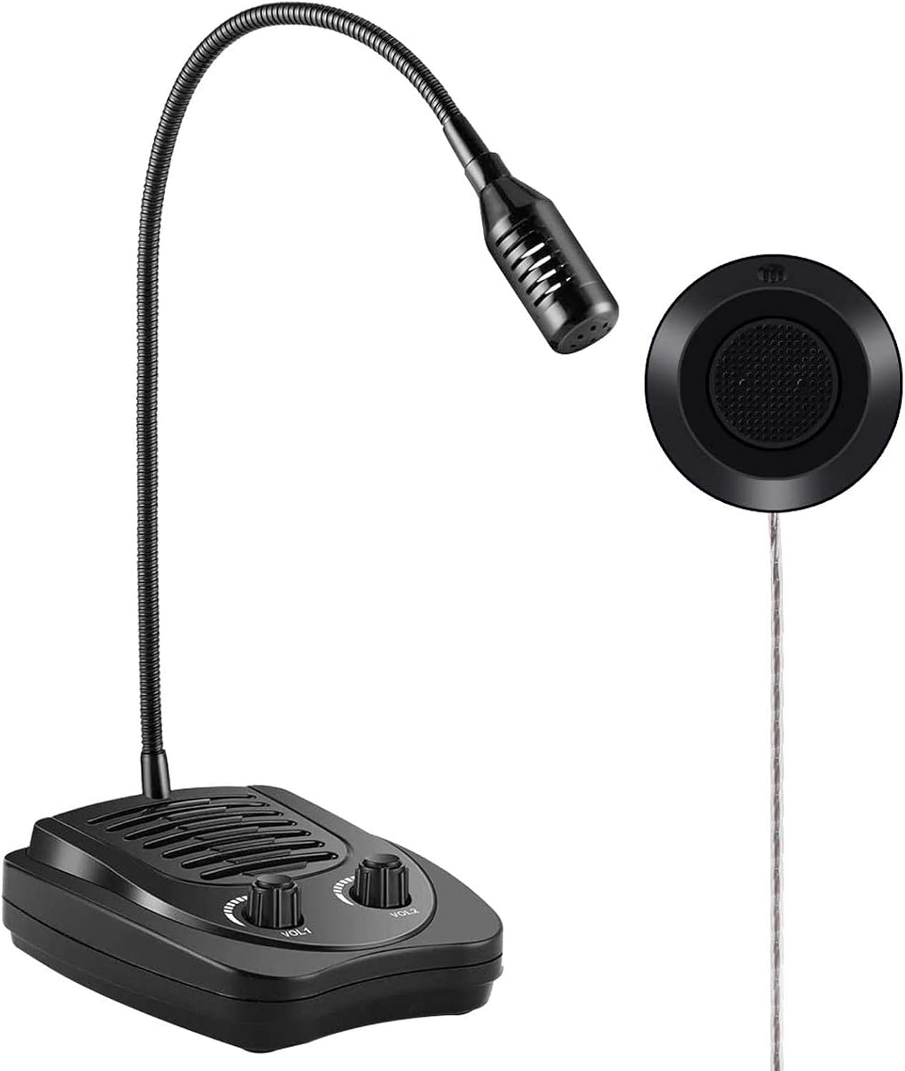 Dual Way Counter Intercom, Window Speaker System Two Way Voice Intercom ...