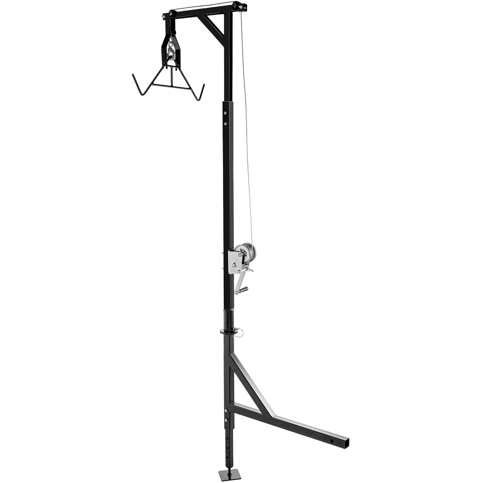 VEVOR Hitch Mounted Deer Hoist, 500 lbs Load Capacity, Hitch Game Hoist ...