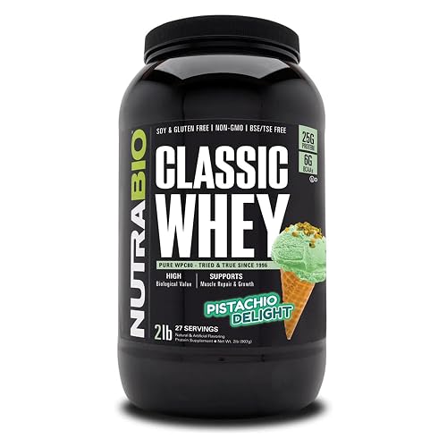 NutraBio Classic Whey Protein Powder- 25G Protein Per Scoop - Full ...