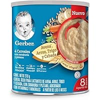 Cereal Infantil Gerber Etapa 2 Arroz y Avena Integral Lata 270g ...
