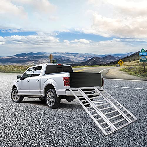 Ruedamann 85" x 54" Aluminum Folding Loading Ramp, Foldable Loading ...