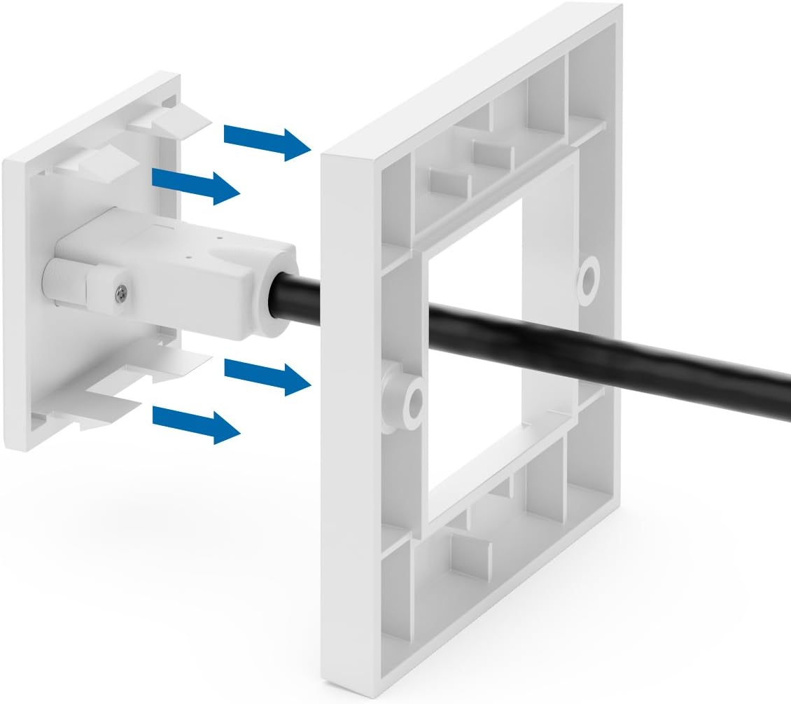 deleyCON HDMI Wall Box 1x HDMI Port Flush-Mounted Installation 3D FULL ...
