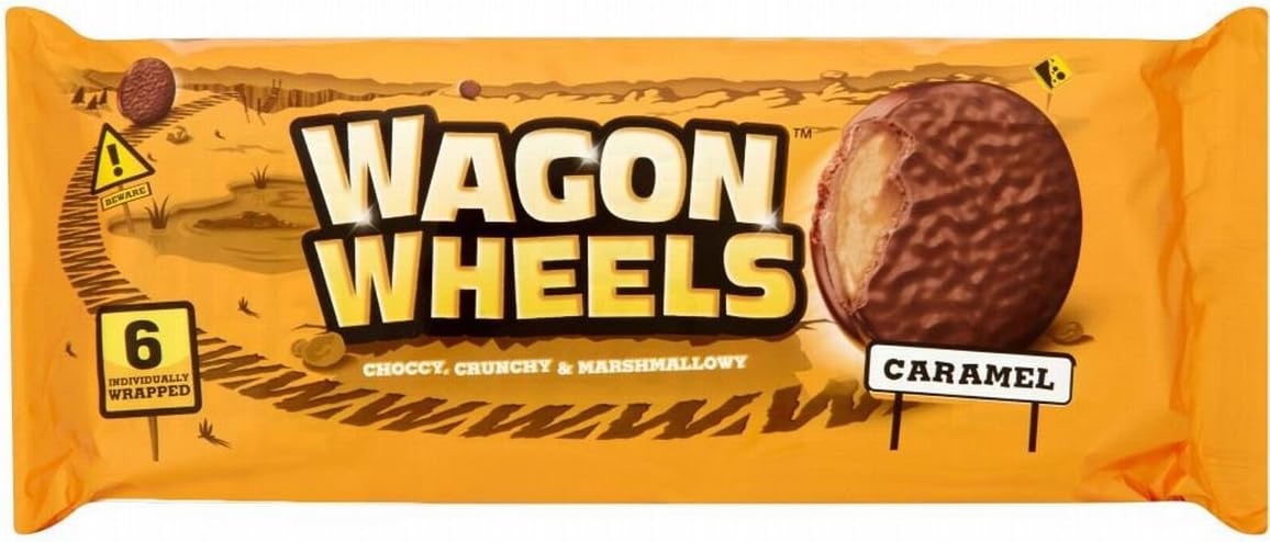 Wagon Wheels Caramel 6 Pack 228G: Amazon.co.uk: Grocery