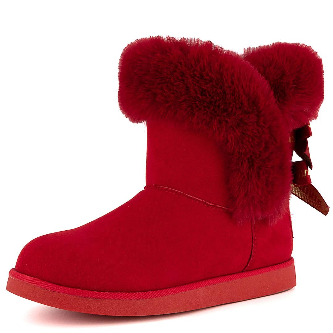 JUICY COUTURE Women's Slip On Winter Snow Boots Warm & Insulated Fur ...