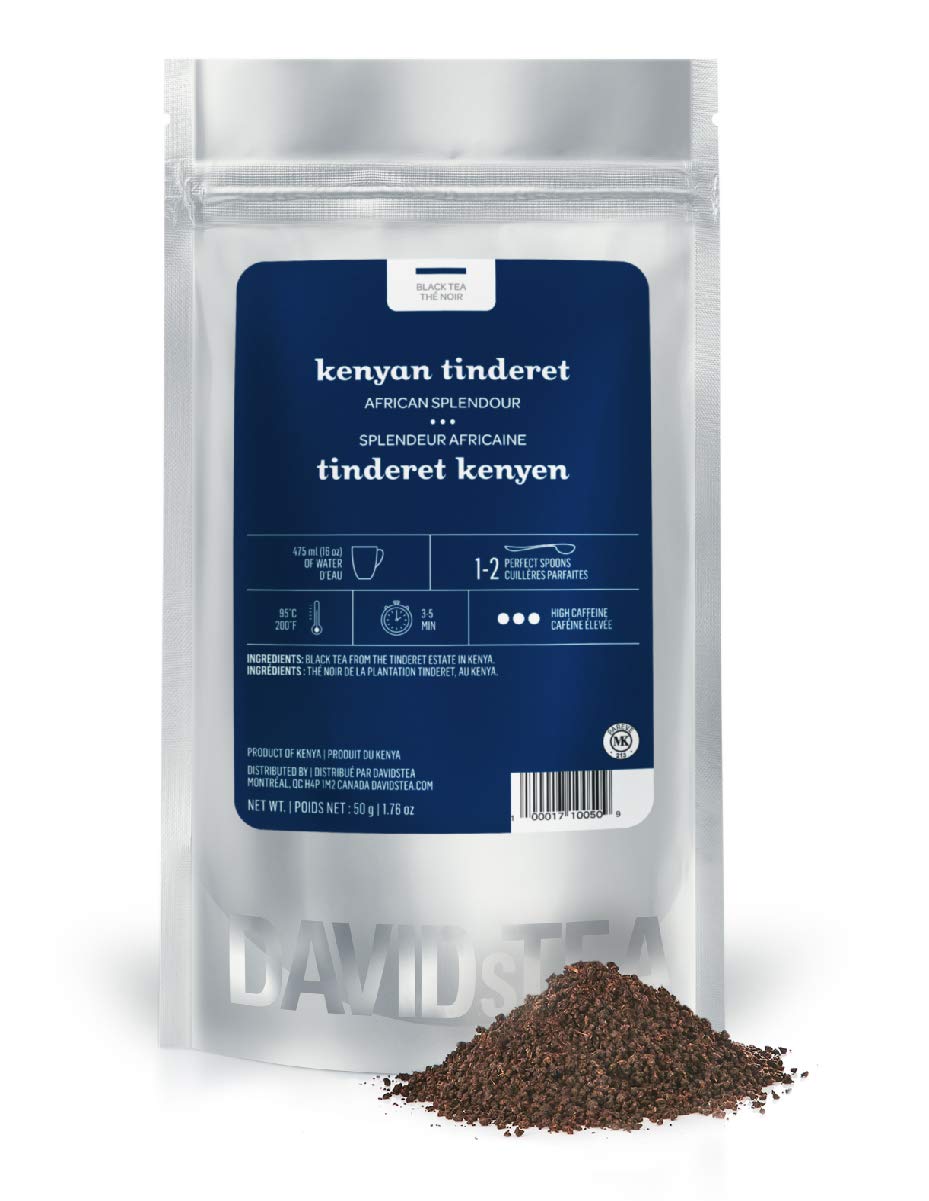 DAVIDSTEA Kenyan Tinderet Loose Leaf Tea, Premium Energizing Black Tea ...