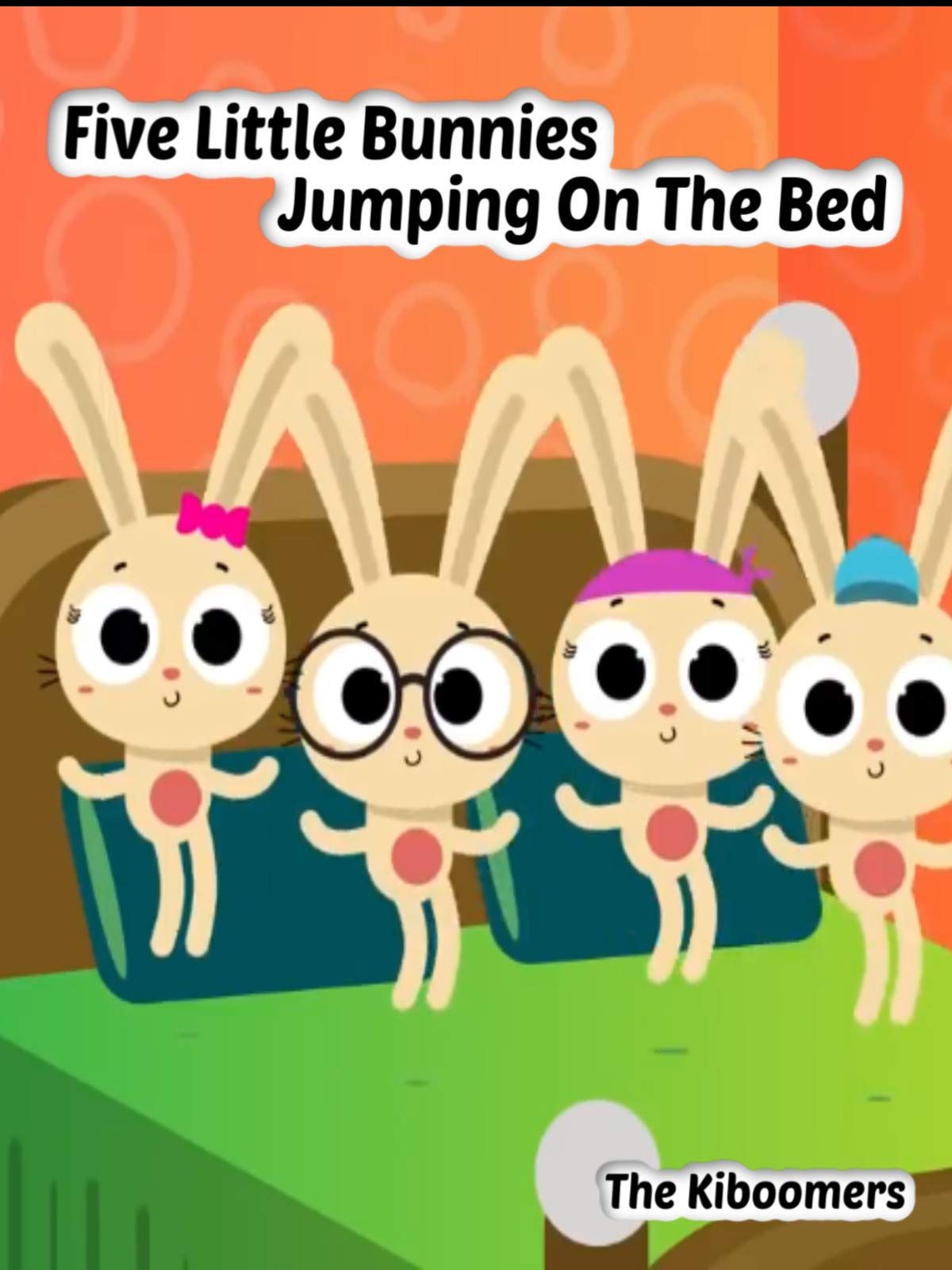 Amazon.com: Five Little Bunnies Jumping on the Bed | The Kiboomers ...