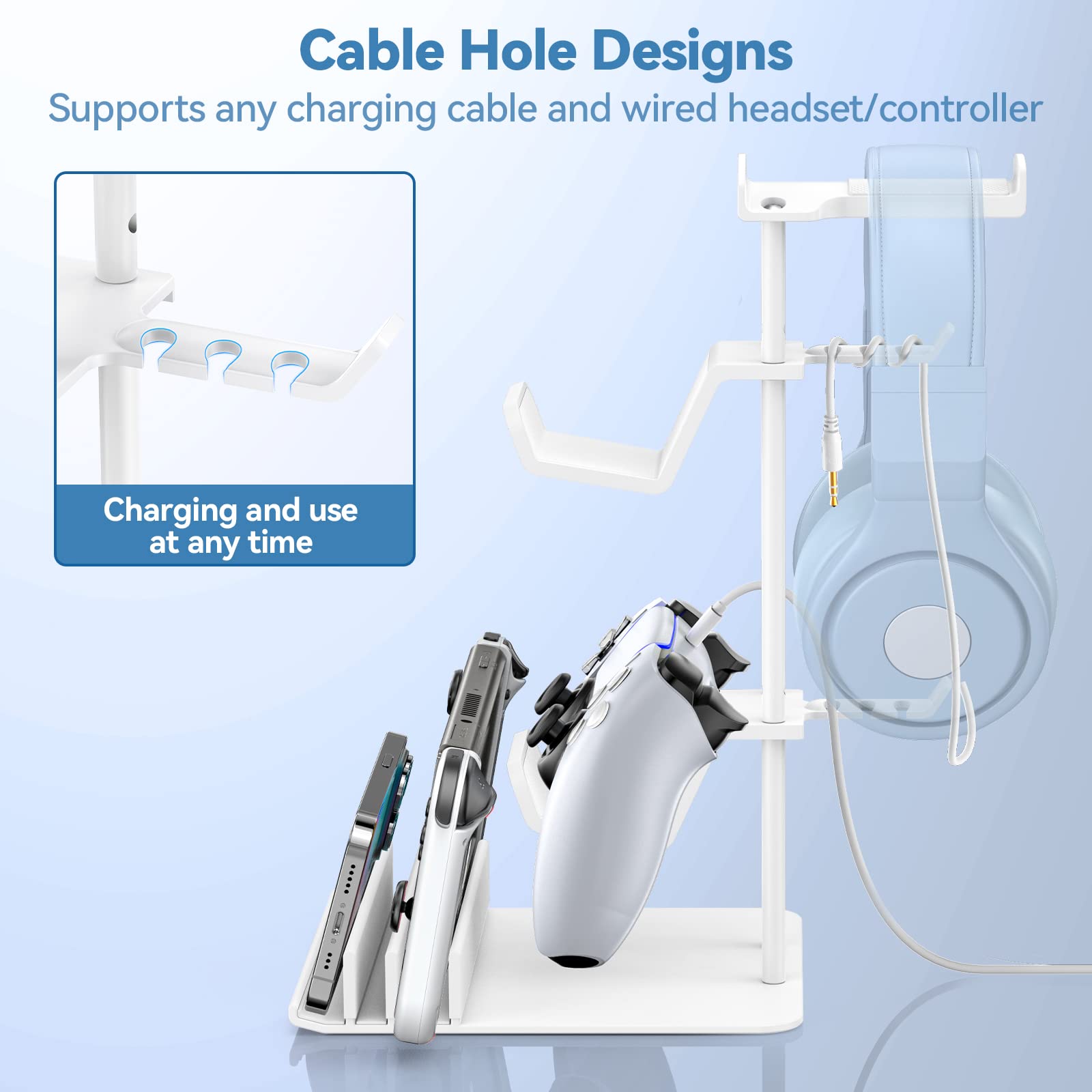 Mua KDD Headphone Stand, Controller Holder & Headset Holder for Desk ...