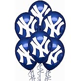Amazon.com: New York Giants Fan Fiesta Blue Latex Balloons - 12" (6 Pc ...
