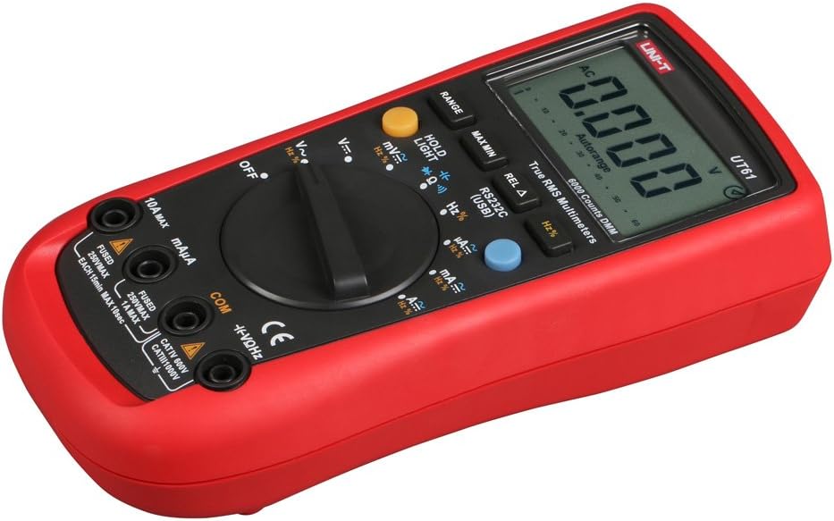 UNI-T UT61E Digital Multimeter True RMS Peak Meter PC Connect AC DC ...