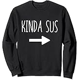 Amazon.com: Kinda Sus Arrow Gaming Meme Matching Halloween Costume ...