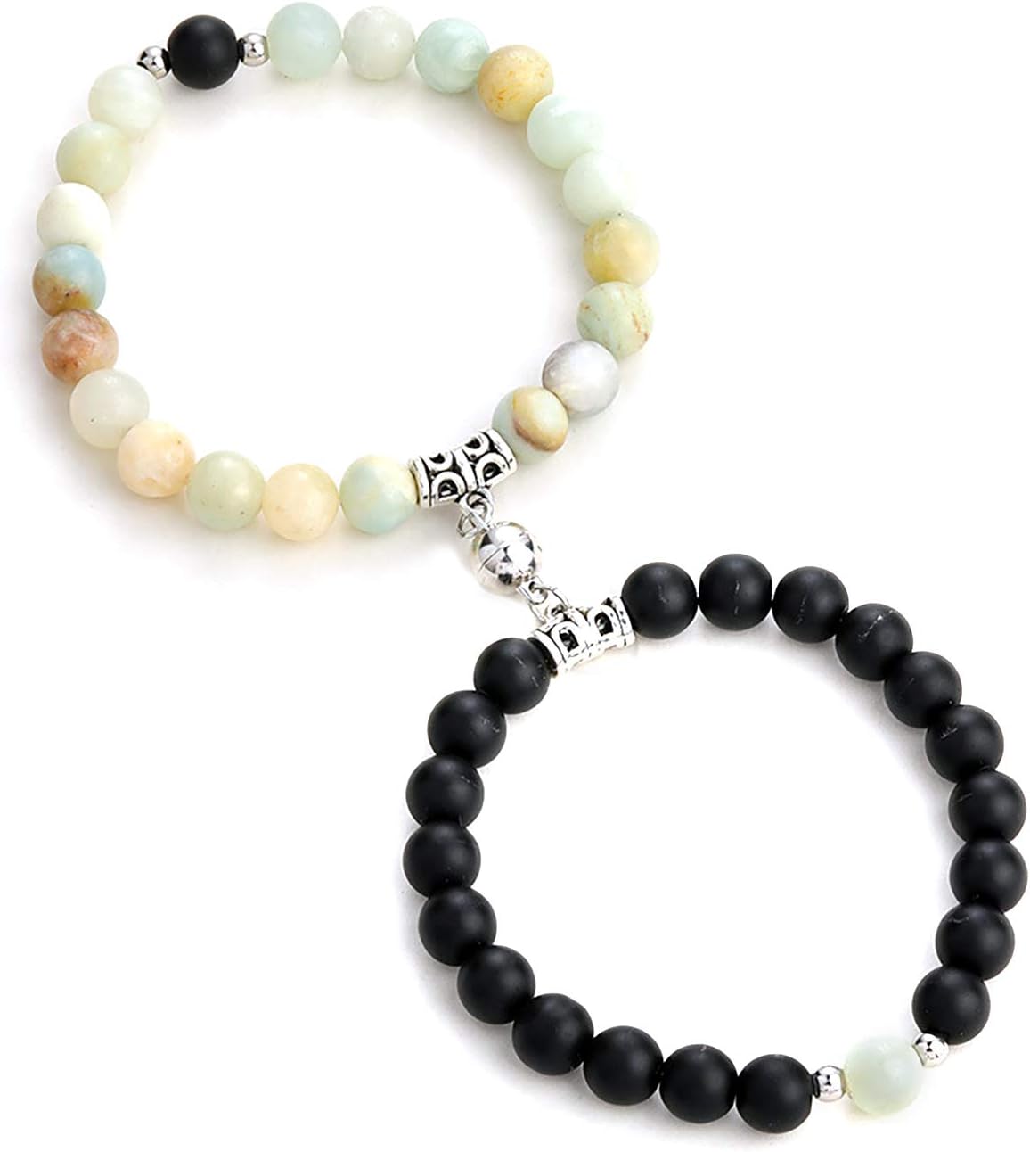 Pingyongchang 1Pair Magnetic Couples Bracelets for Women Men Attraction ...