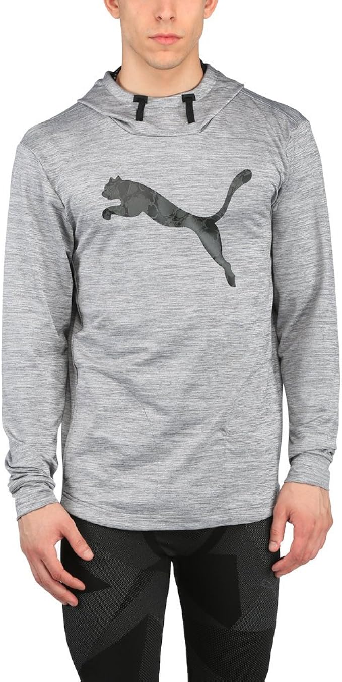 PUMA Herren Pullover TECH Fleece Hoodie, M Gray Heather, L, 515178 ...