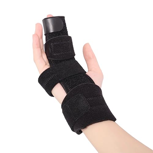 Scurnhau Trigger Finger Splint Finger Brace for 2 Fingers Reversible ...