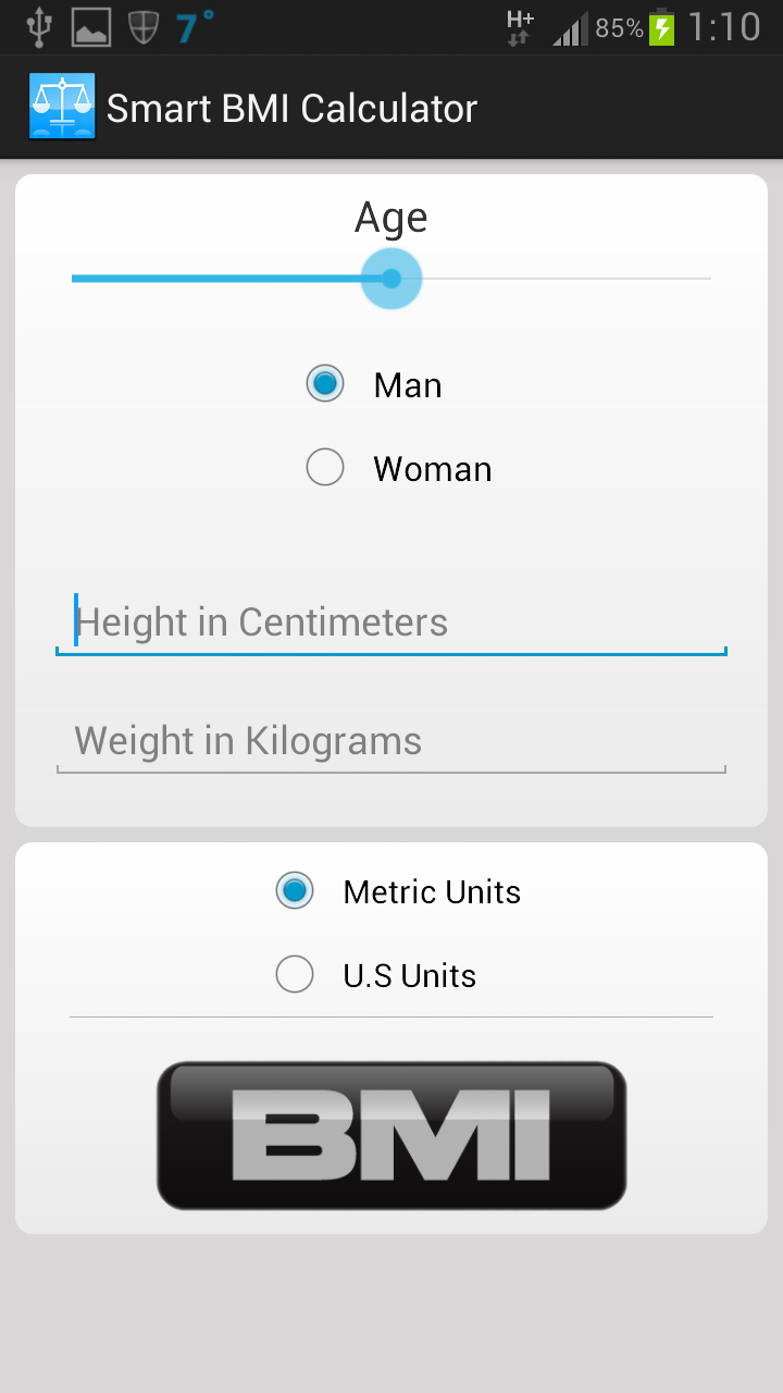 Smart BMI Calculator:Amazon.com:Appstore for Android
