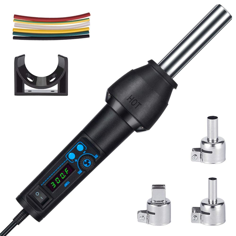 Heat Vinyl Shrink Gun Kit- 650W Portable Digital LED Display Temp ...