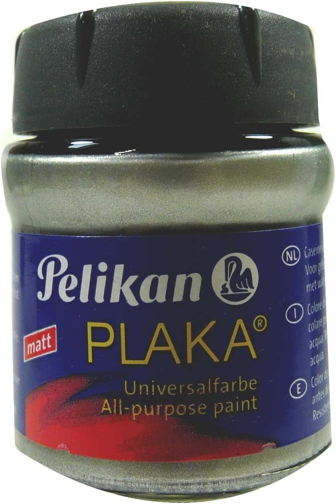 Pelikan 50 ml Plaka Paint, Britannia Silver: Amazon.co.uk: Toys & Games