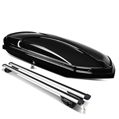 Buy Pair Adjustable Aluminum Roof Top Side Rail Cross bar wStorage ...