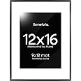 Amazon.com - Homeforia 12x16 Picture Frame Black, High End Metal 12x16 ...