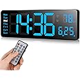 Amazon.com: AnExer Digital Wall Clock with Remote Control, 13 Inch LED Display Count Up & Down ...