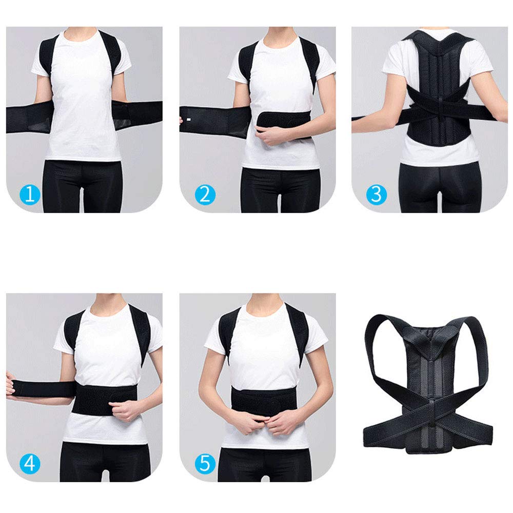 Corrects Slouching & Bad Posture Back Brace Posture Corrector for Women ...
