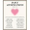 Amazon.com: KEUSPI Daily Affirmations Poster, Pink Aura Wall Art Prints ...