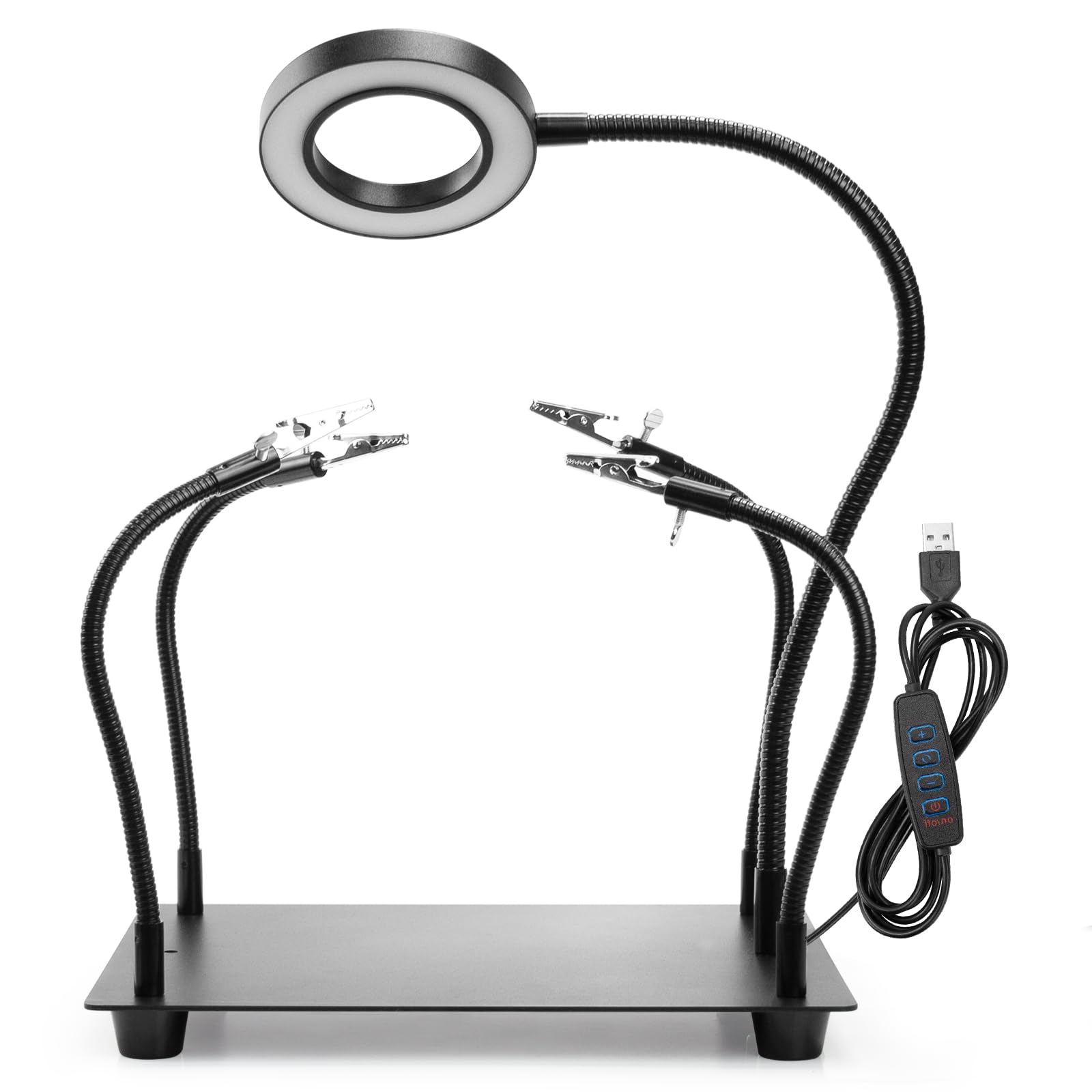 Helping Hands Soldering, PCB Holder Soldering Station Third Hand Tool ...