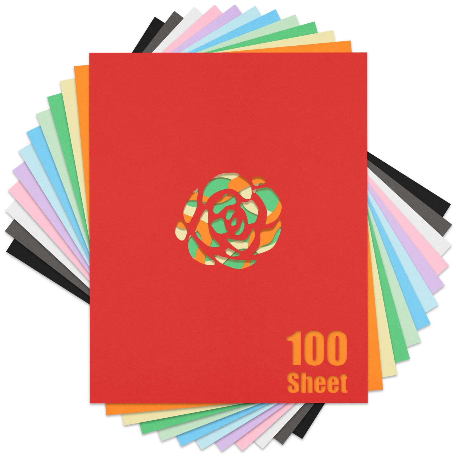 Shindel 100 Sheets Colored Cardstock 4 x 6 Inches, 250gsm/ 12 Colors ...