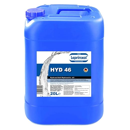 20L HYD 46 Leprinxol Hydraulic Fluid. The hydraulic oil HLP 46, bottled ...