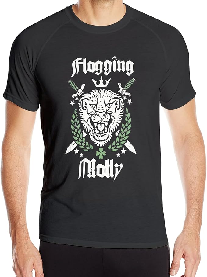 Flogging Molly T Shirts for Men Short Sleeve T Shirt Quick-Drying T ...