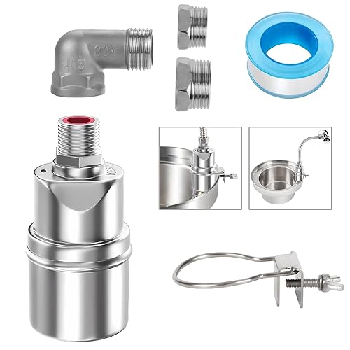 MEUPMEOP Float Valve, 1/2" to 3/4" 1" Water Float Valve, Automatic ...