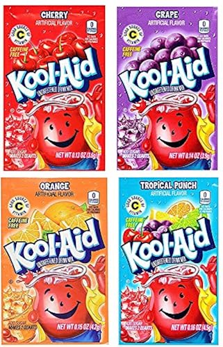 Kool-Aid Unsweetened Drink Mix Packets, Assorted Flavors - Tropical ...