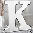 Amazon.com: AOCEAN 8 Inch White Wood Letters, Unfinished Wooden Letters ...